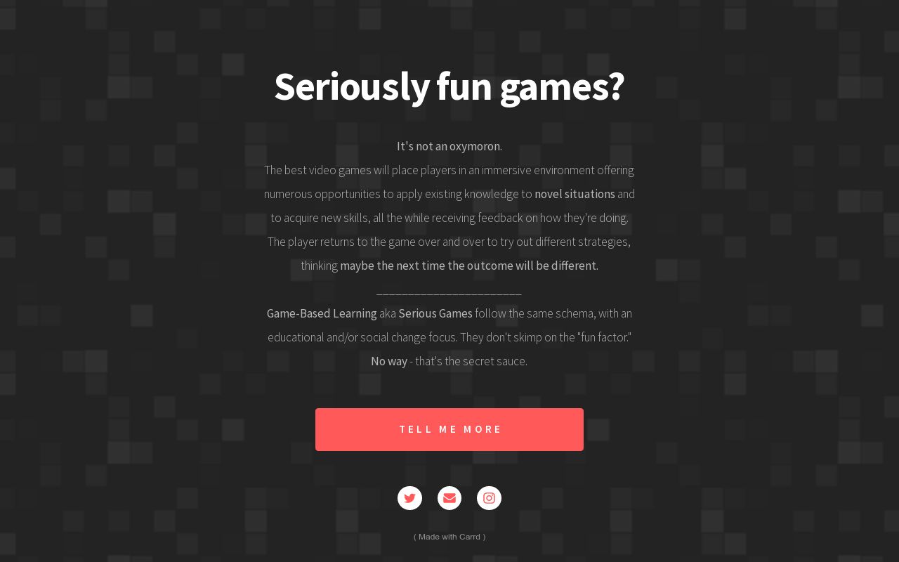 Eruditus Games makes learning seriously fun.